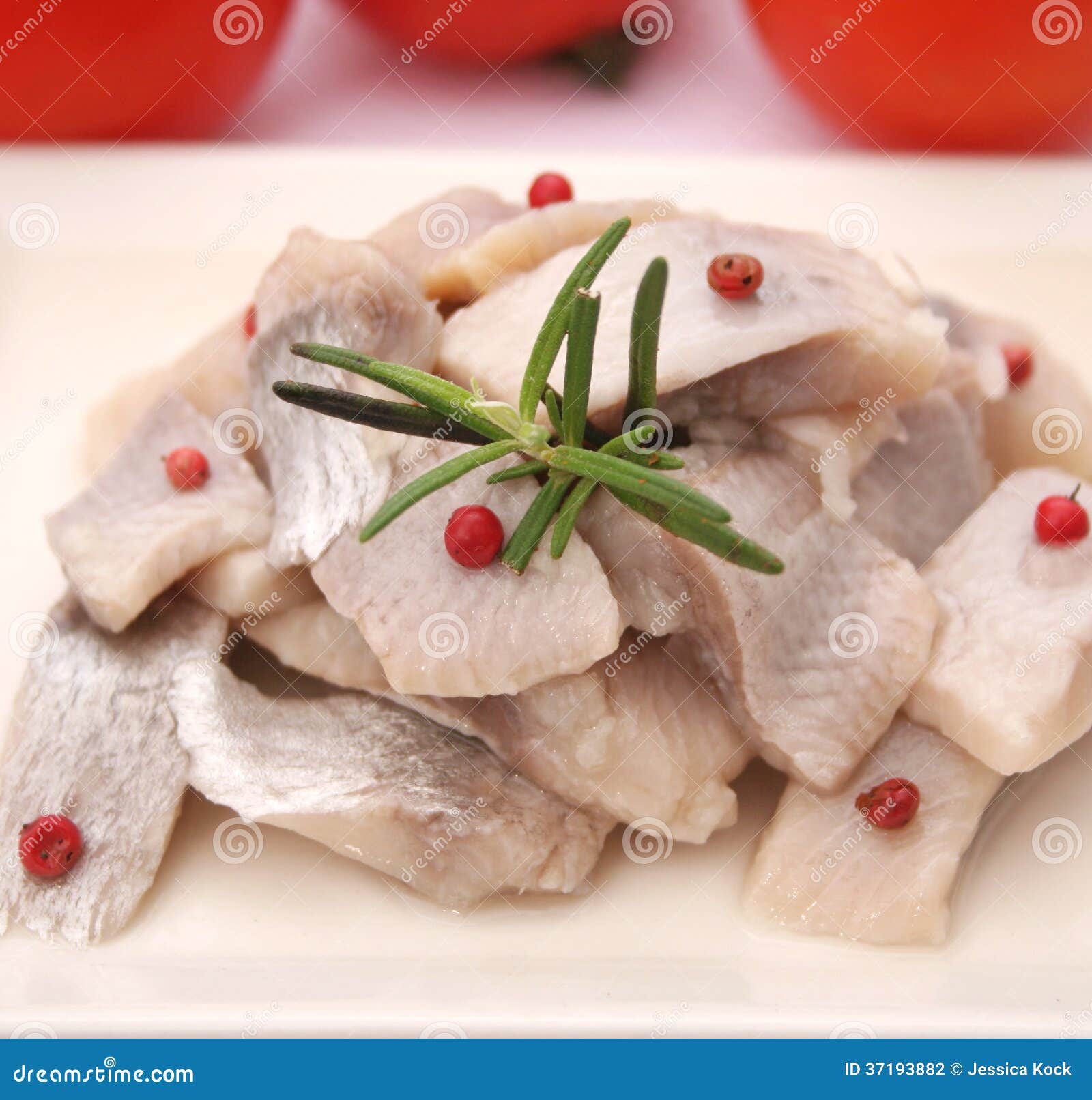 Salade Des Poissons D'harengs Photo stock - Image du salade, frais ...