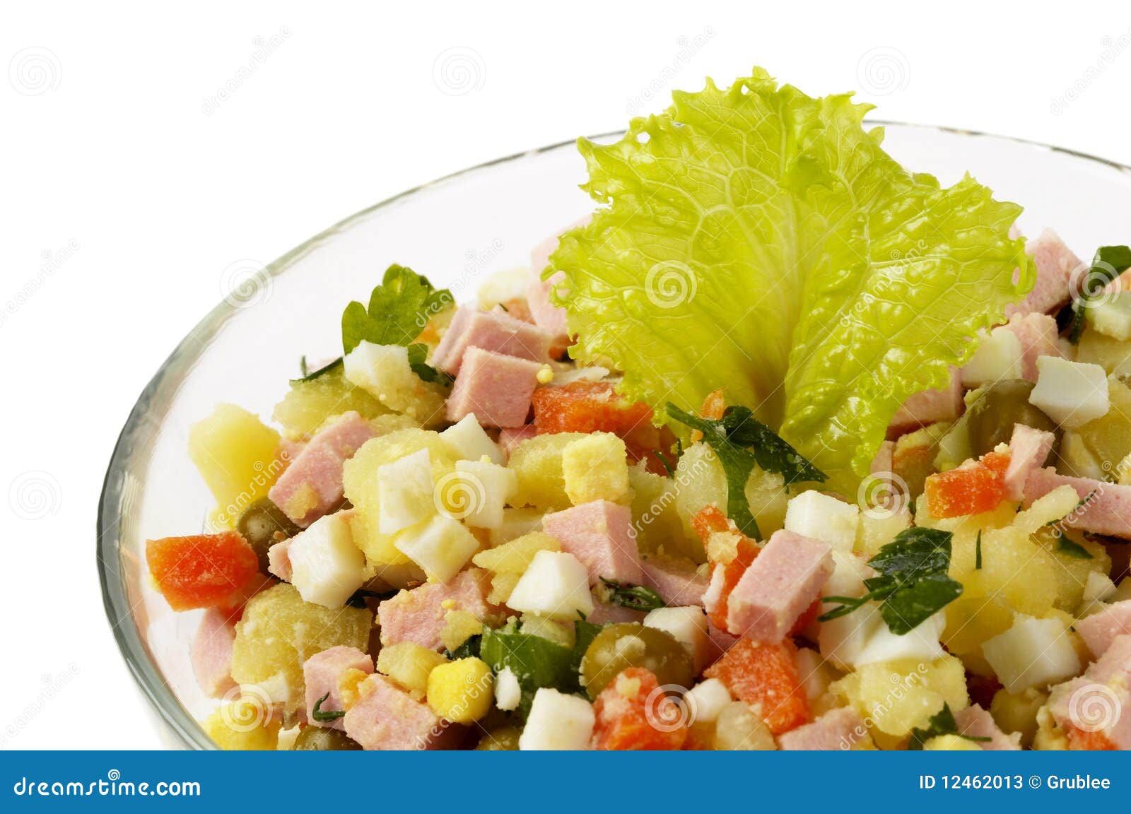 Salade russe image stock. Image du mayonnaise, patate - 12462013