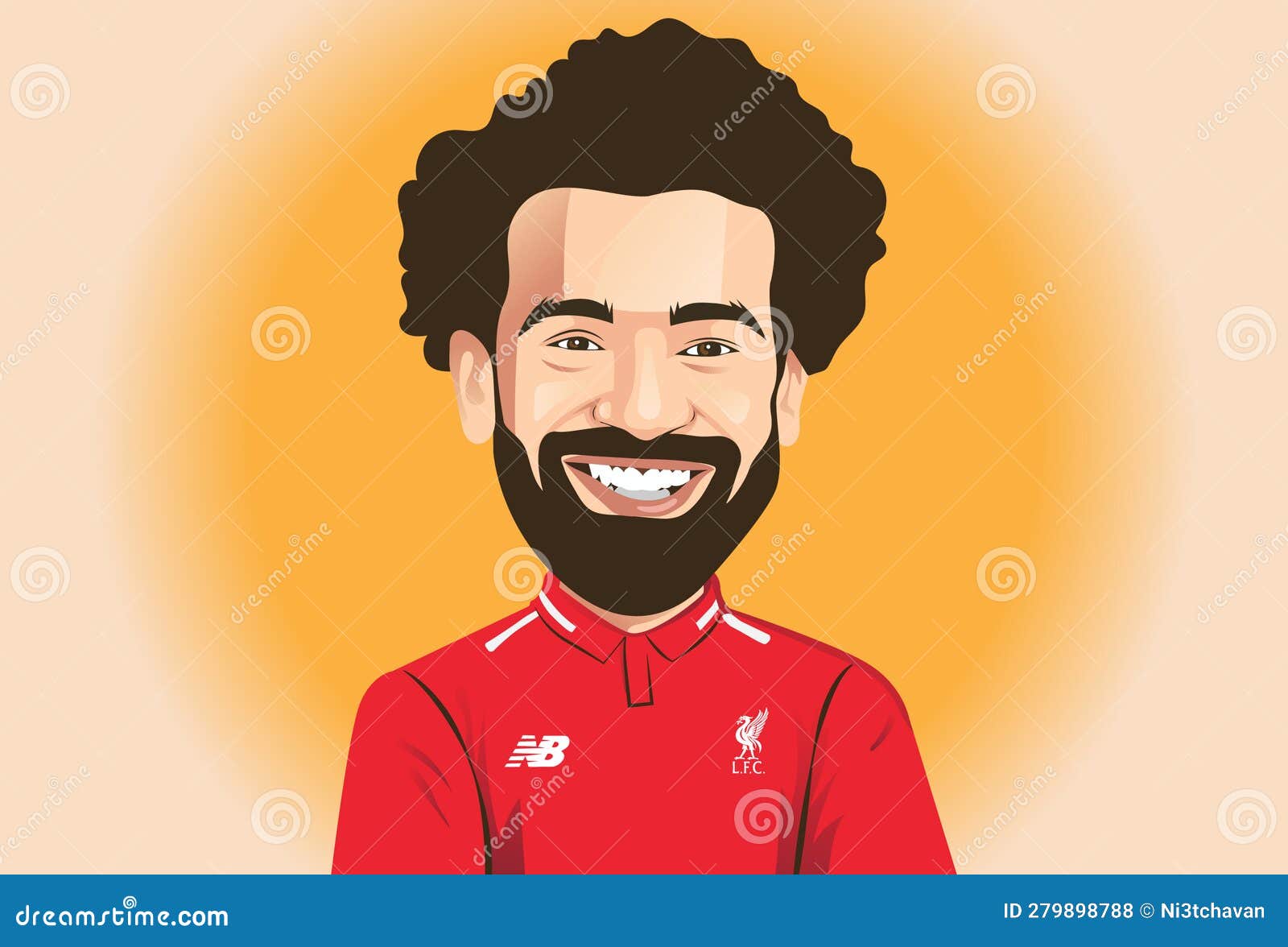 Mohamed Salah Egyptian Footballers Under the Liverpool Club. Editorial ...
