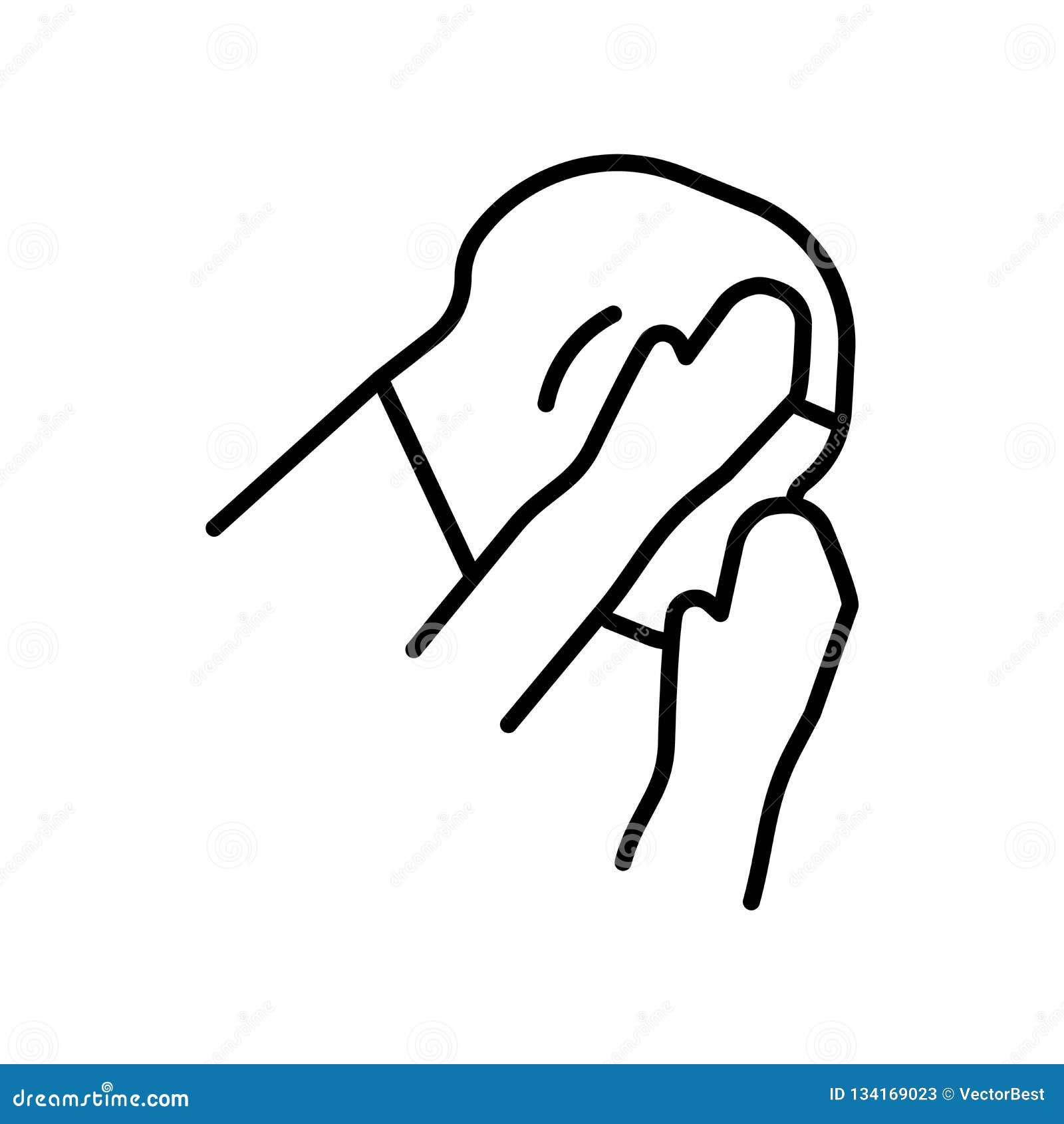 Salah Icon Vector Isolated on White Background, Salah Sign , Thin Line ...