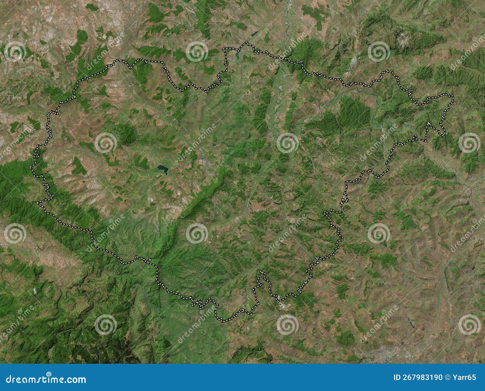 Salaj, Romania. High-res Satellite. No Legend Stock Illustration ...