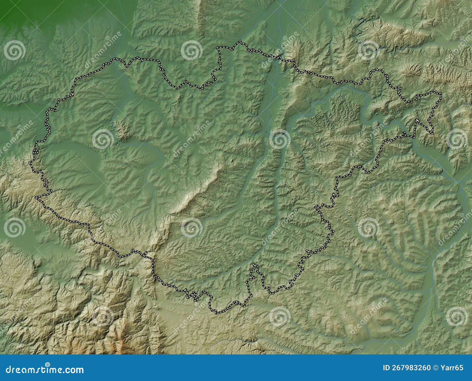 Salaj, Romania. Physical. No Legend Stock Illustration - Illustration ...