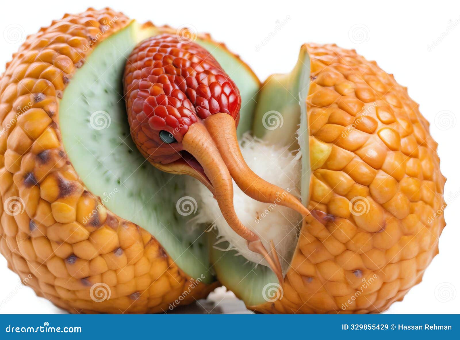 Salak Snake Fruit Isolated On White Background With Full Depth Of Field ...