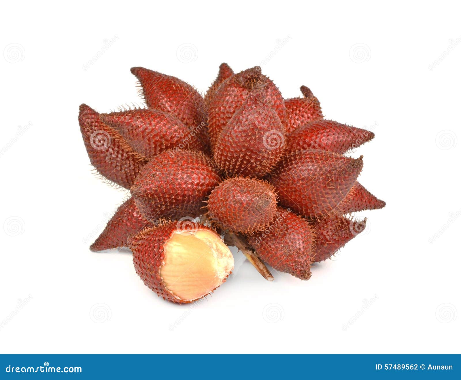Salak on a White Background Stock Photo - Image of juicy, agriculture ...