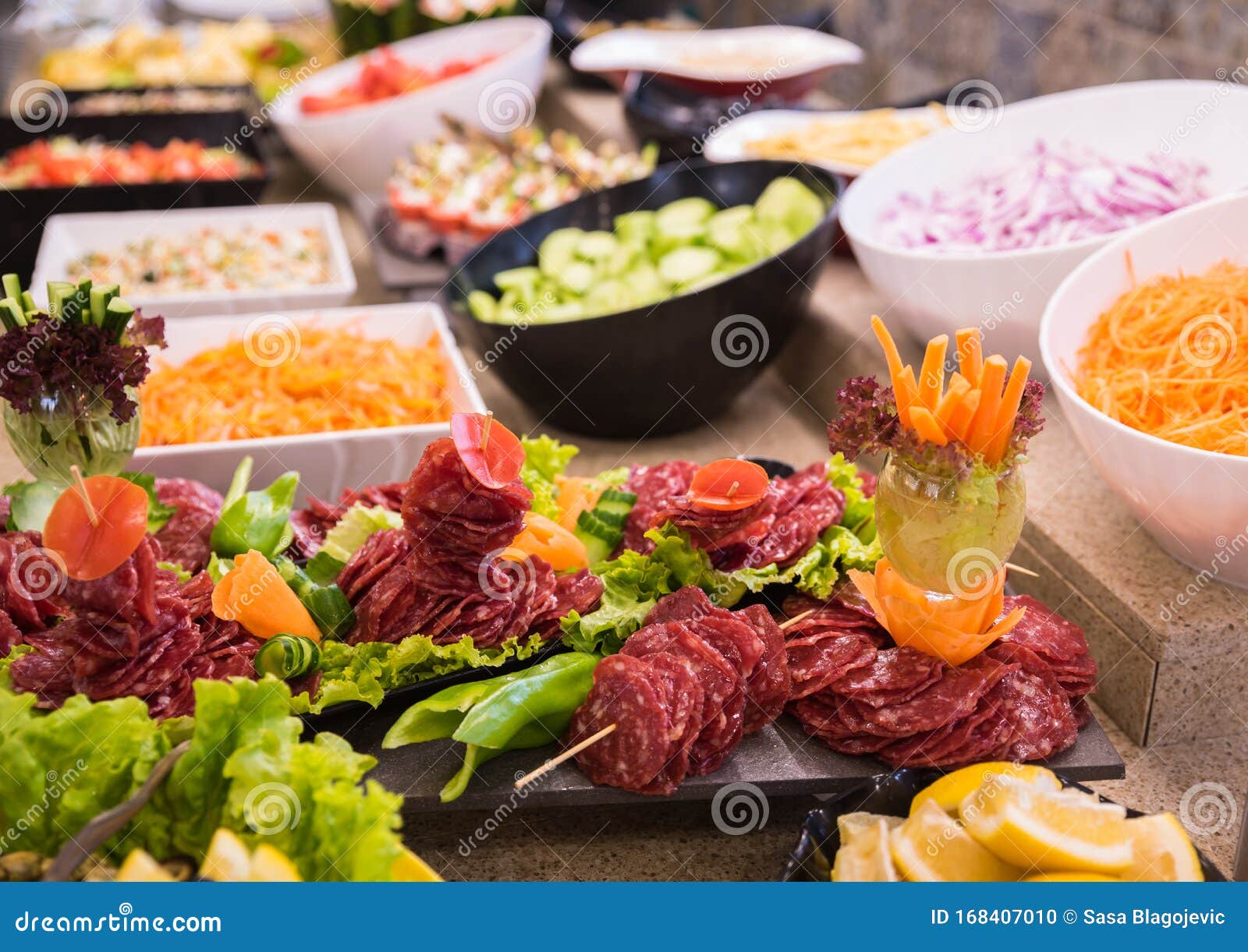 Salam stock photo. Image of pork, dinner, meat, appetizer - 168407010