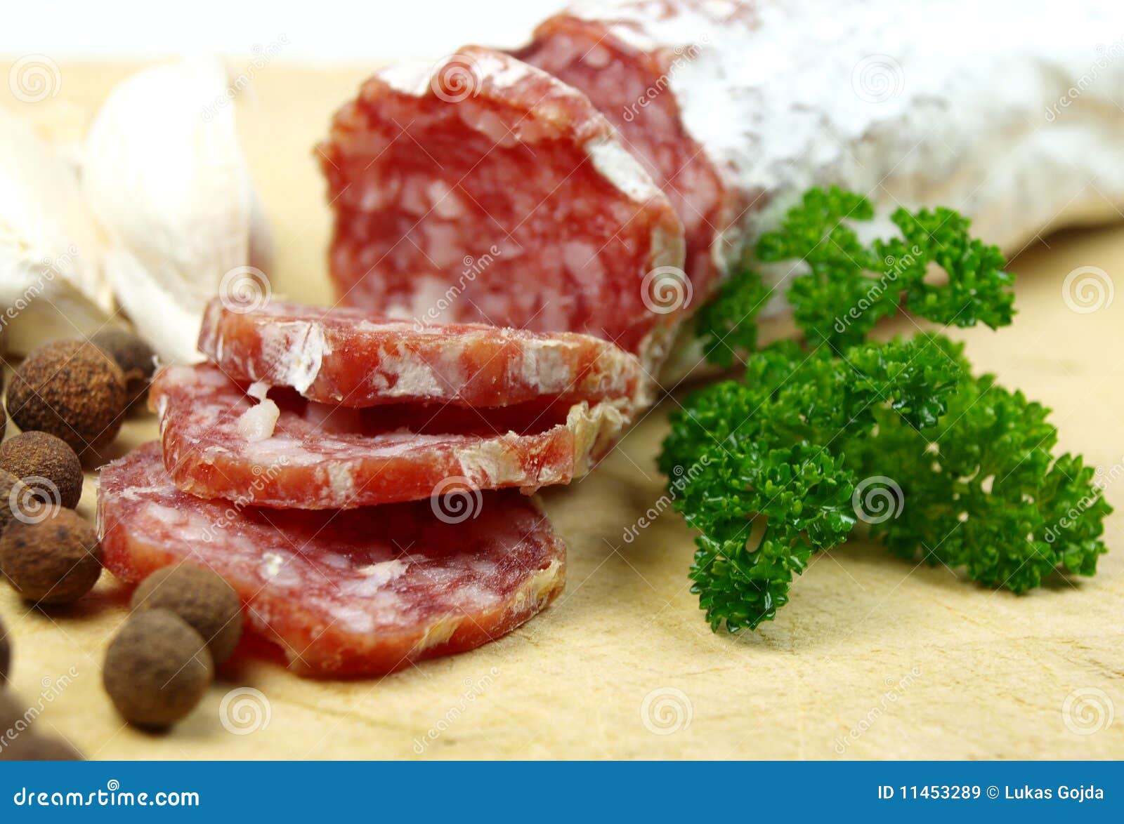 Salami stock image. Image of grease, meat, greasy, ingredient - 11453289