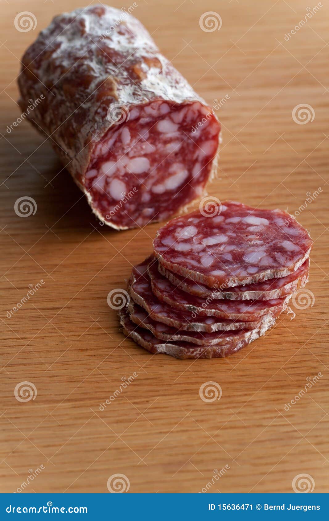 Salami stock image. Image of food, brown, beef, sausage - 15636471