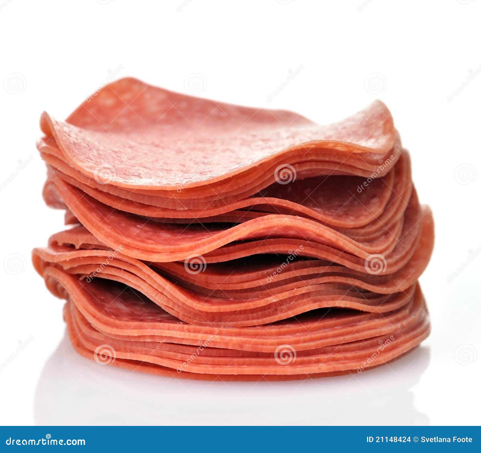Salami stock photo. Image of kielbasa, snack, breakfast - 21148424