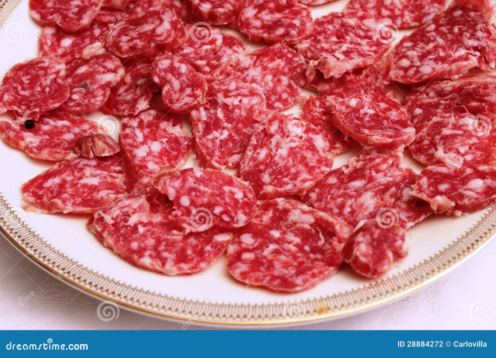 Salami stock photo. Image of color, food, salami, gourmet - 28884272