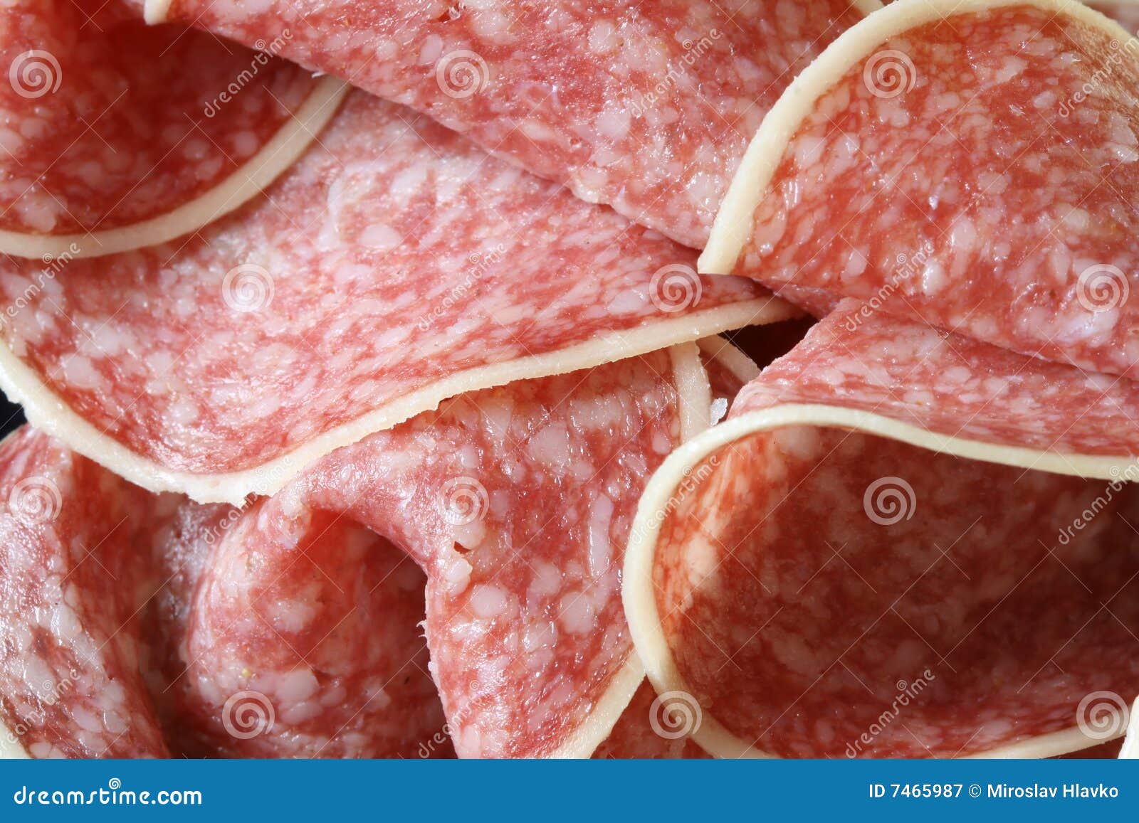 Salami stock image. Image of sausage, striped, nourishment - 7465987
