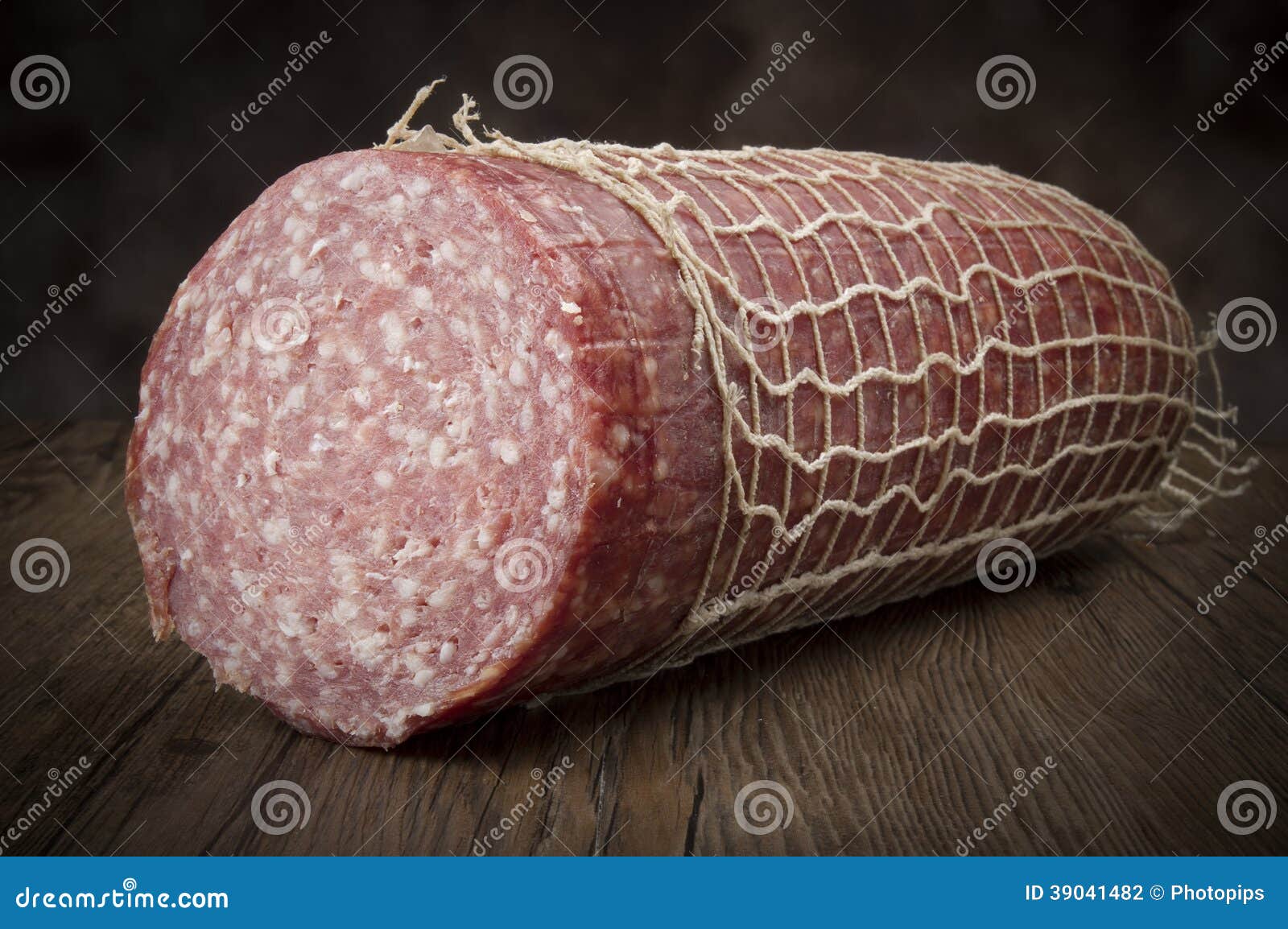 Salami stock photo. Image of appetizer, meal, sliced - 39041482