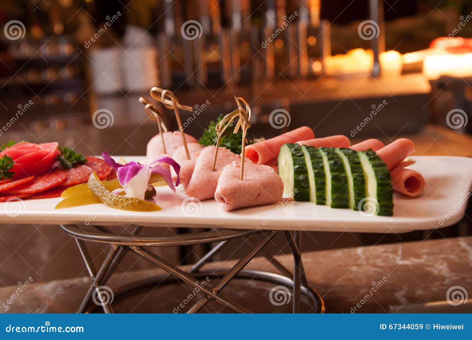 Salami cold cut platter stock image. Image of platter - 67344059