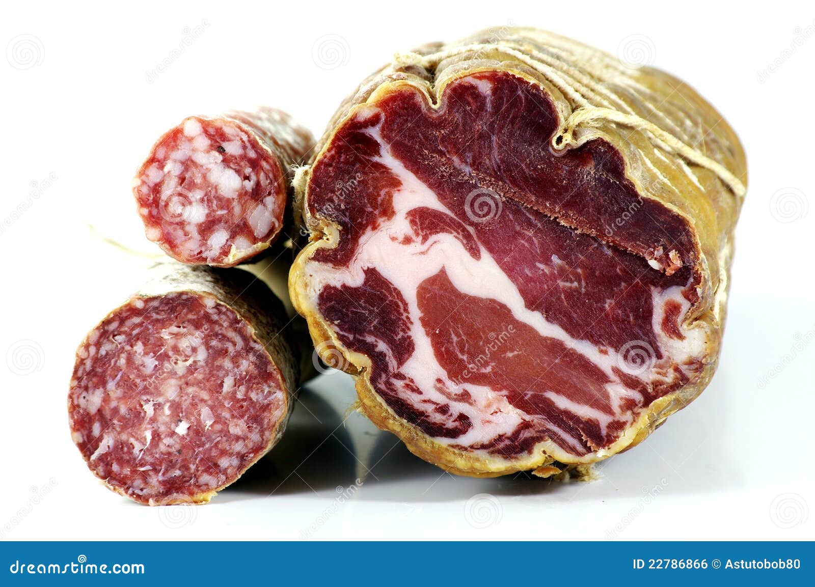 Salami and lonza stock photo. Image of italia, salami - 22786866