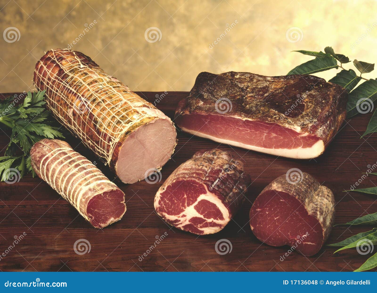 Salami and Other Italian Sausages Stock Photo - Image of nutrient, meat ...
