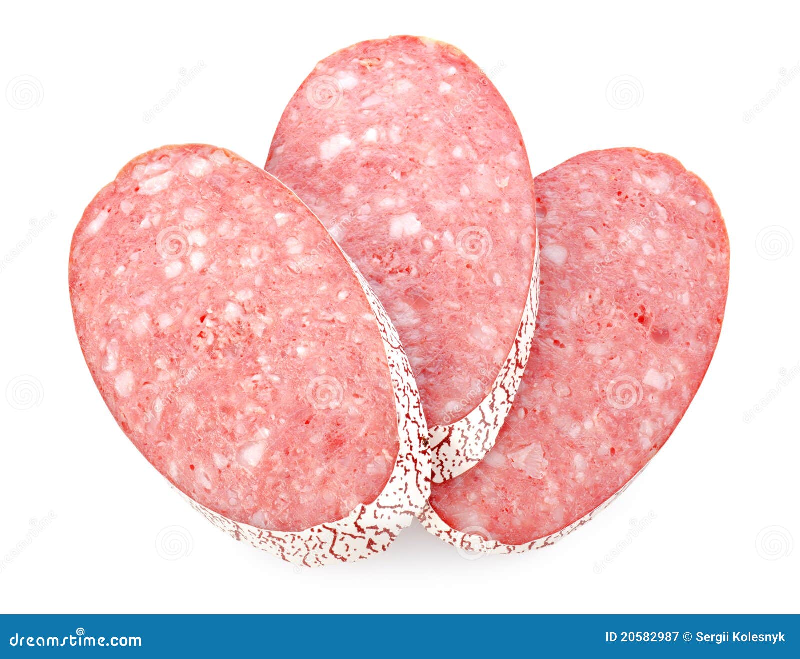 Salami sausage stock image. Image of portion, color, food - 20582987