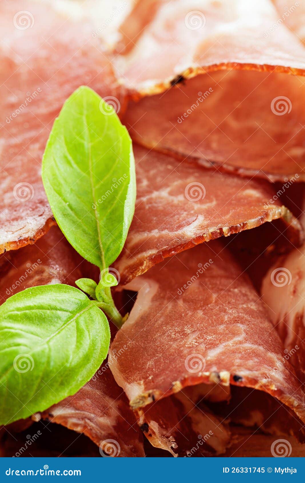 Salami Sec De Collet De Porc Image stock - Image du graisseux, lard ...