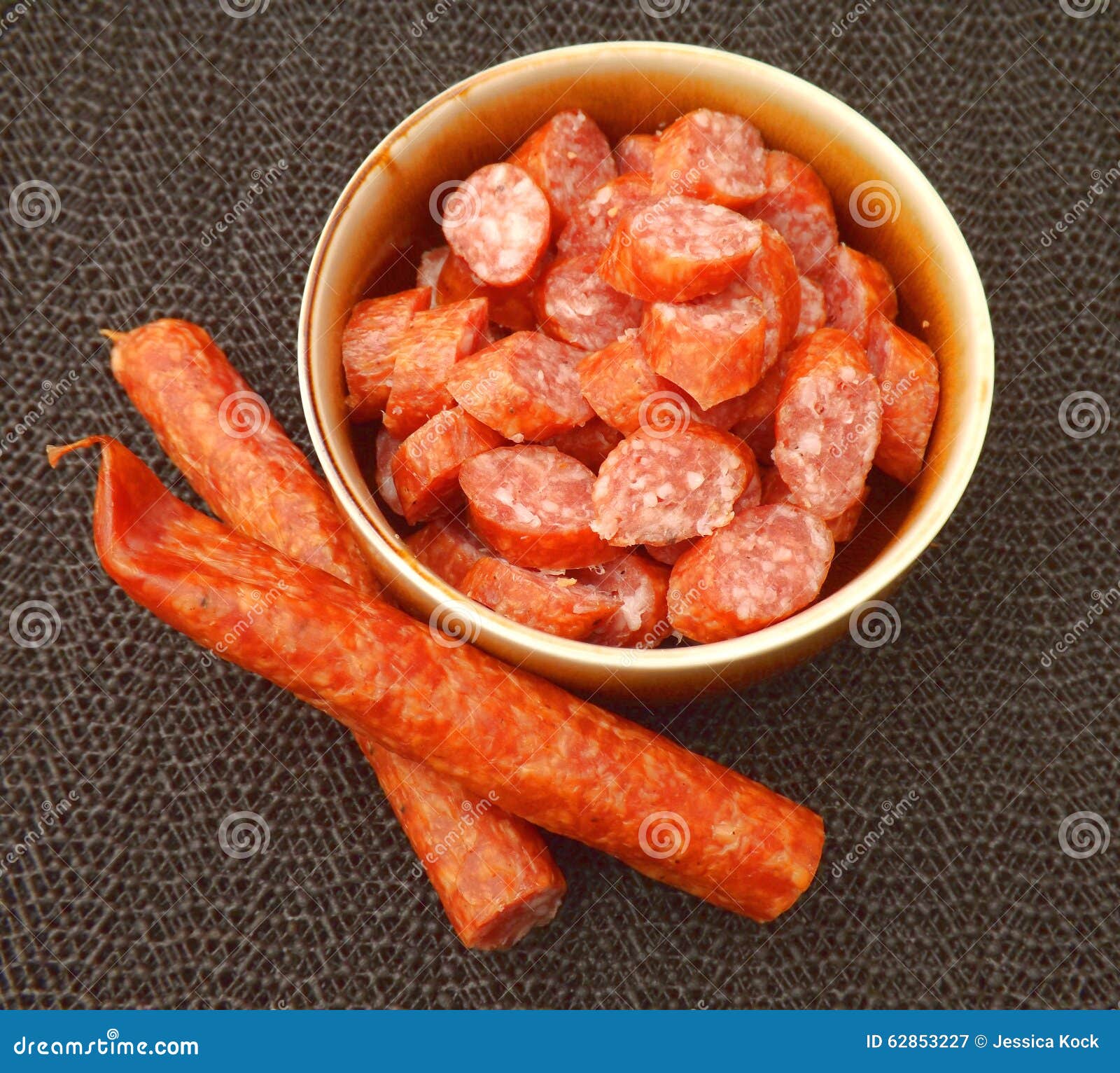 Salami stock image. Image of longaniza, buffet, salami - 62853227