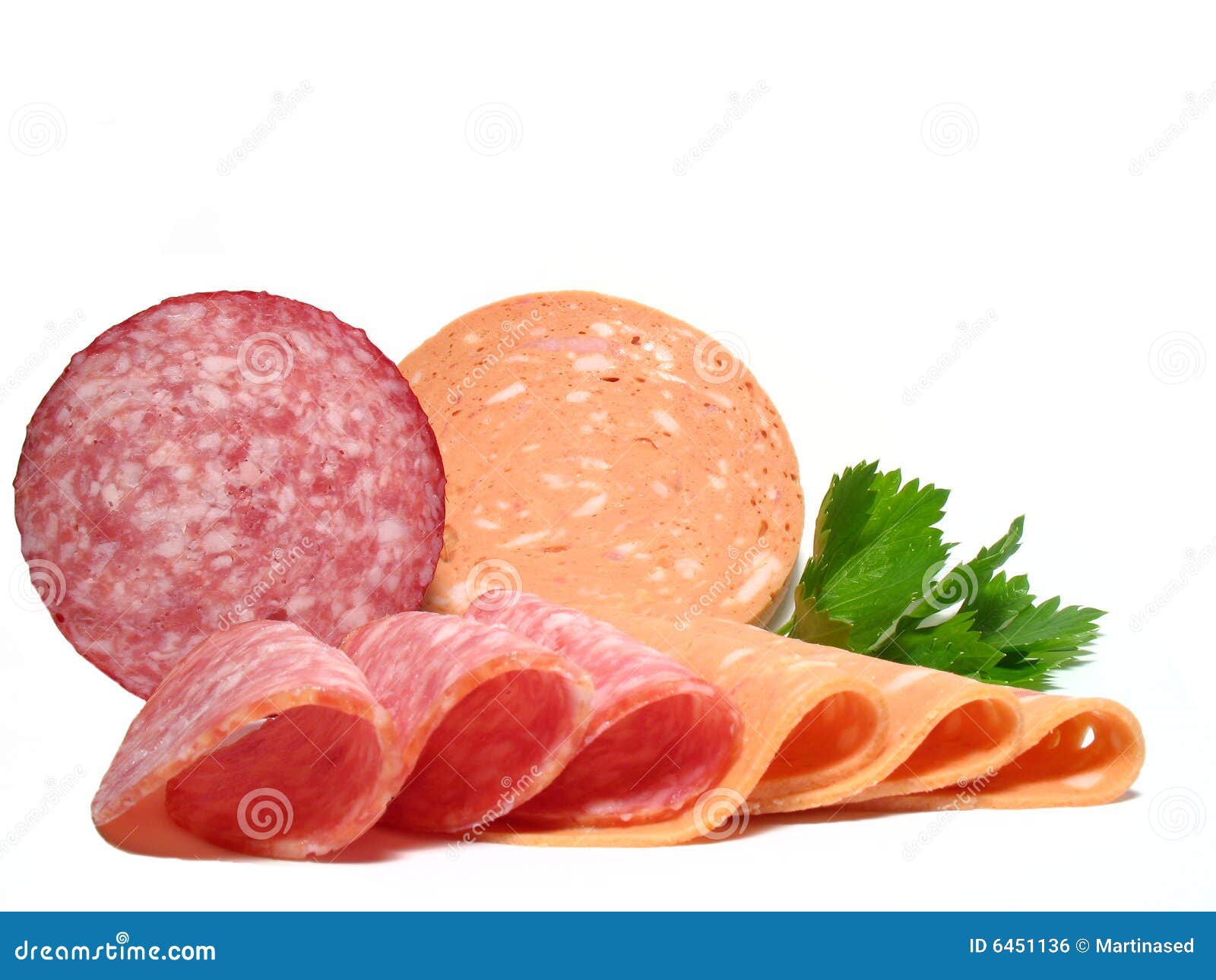 Salamis stock photo. Image of kishaw, cholesterol, salame - 6451136