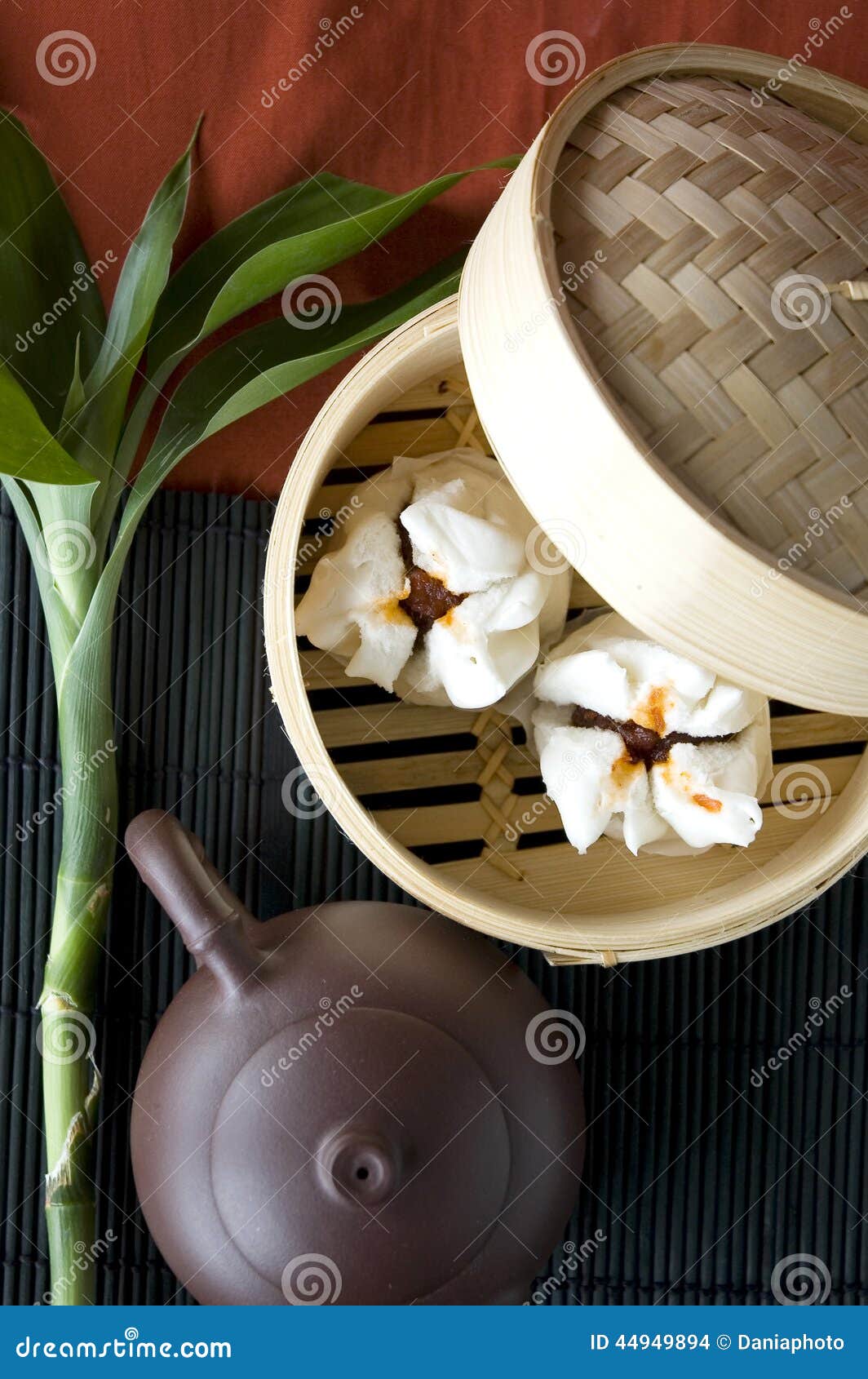 Salapao chinese bun stock photo. Image of restaurant - 44949894
