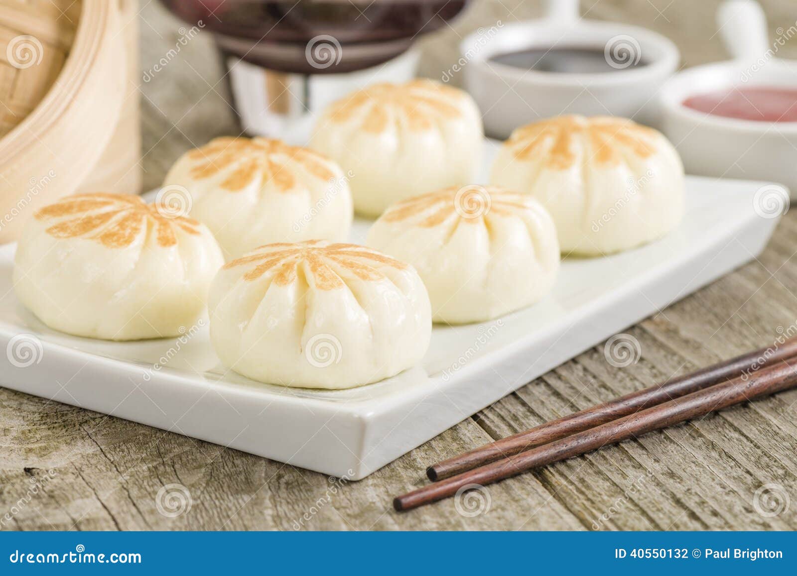Salapao stock photo. Image of food, dumplings, chicken - 40550132