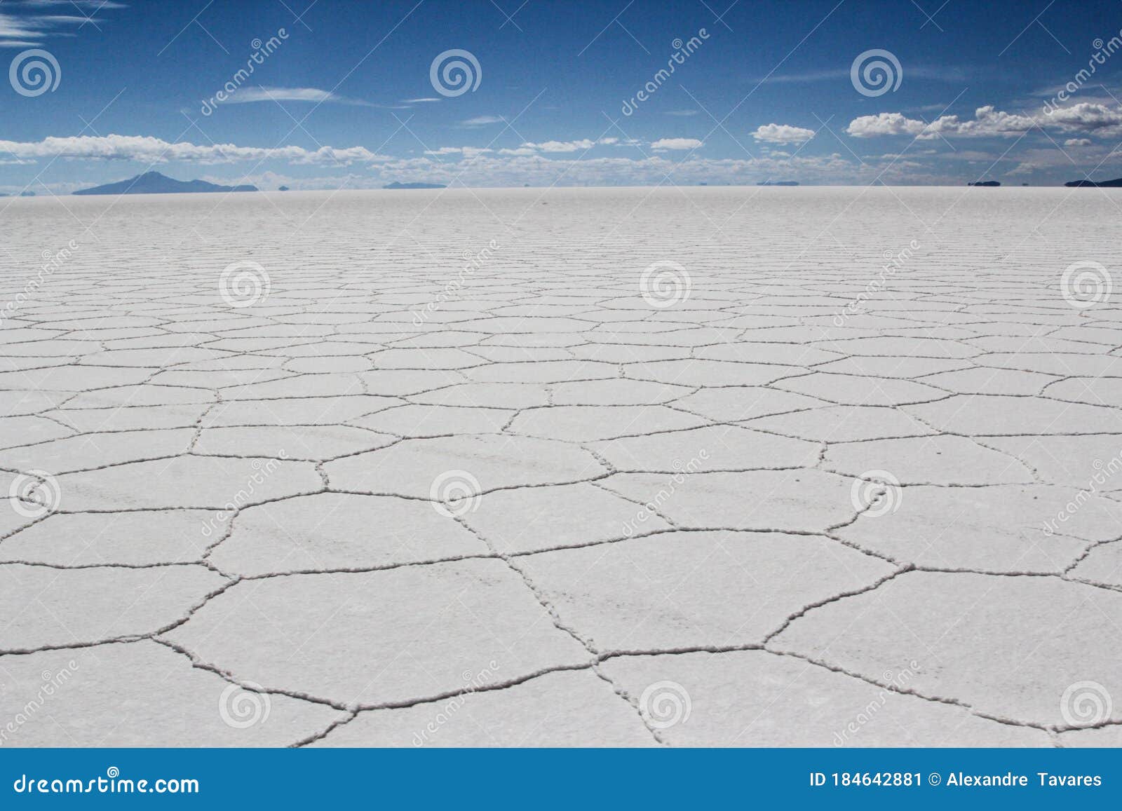 View of the World`s Largest Salt Desert. the Uyuni Desert in Bolivia ...