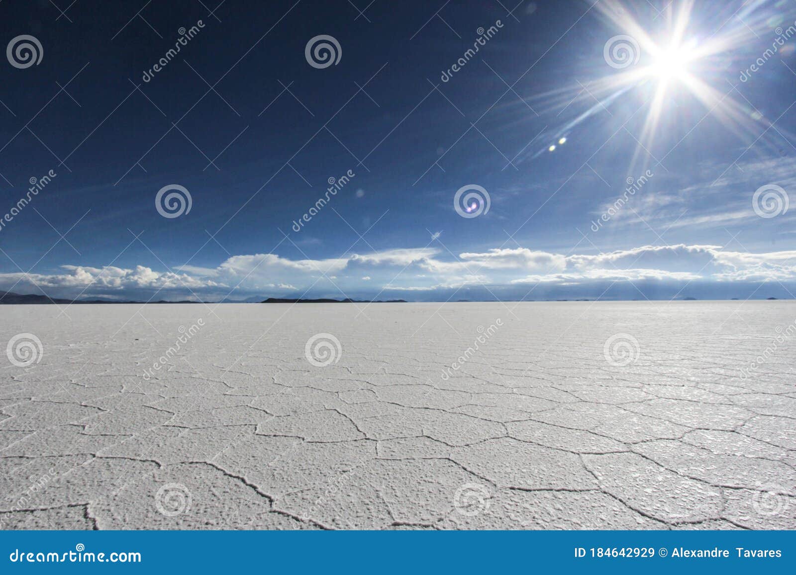View of the World`s Largest Salt Desert. the Uyuni Desert in Bolivia ...