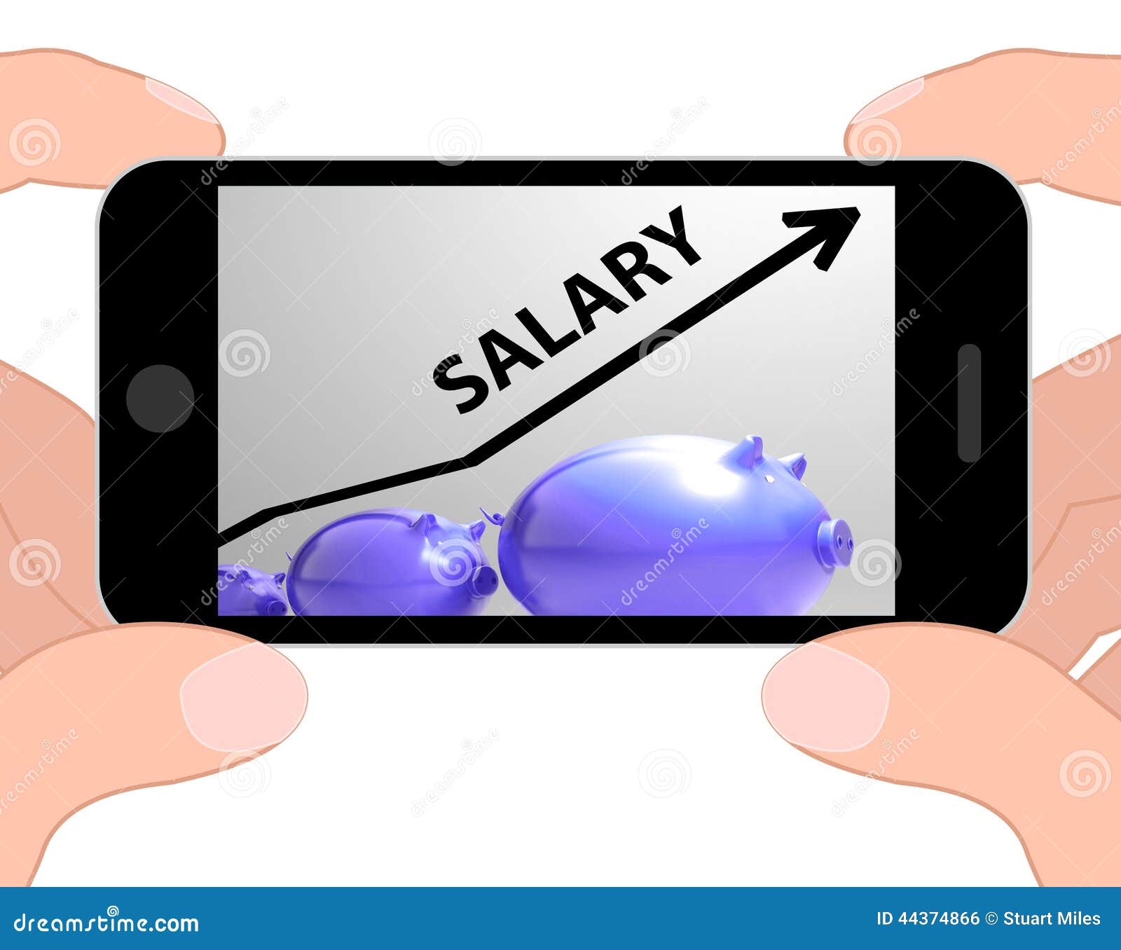 Salary Arrow Displays Pay Rise for Workers Stock Illustration ...