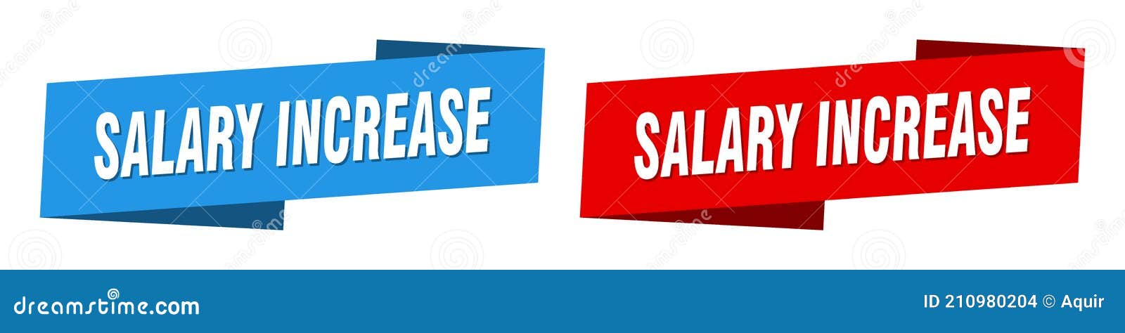 Salary Increase Banner. Salary Increase Ribbon Label Sign Set Stock ...