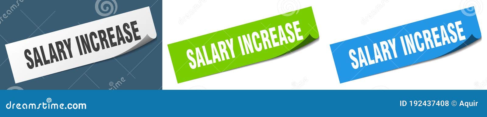 Salary Increase Banner. Salary Increase Speech Bubble Label Set. Stock ...