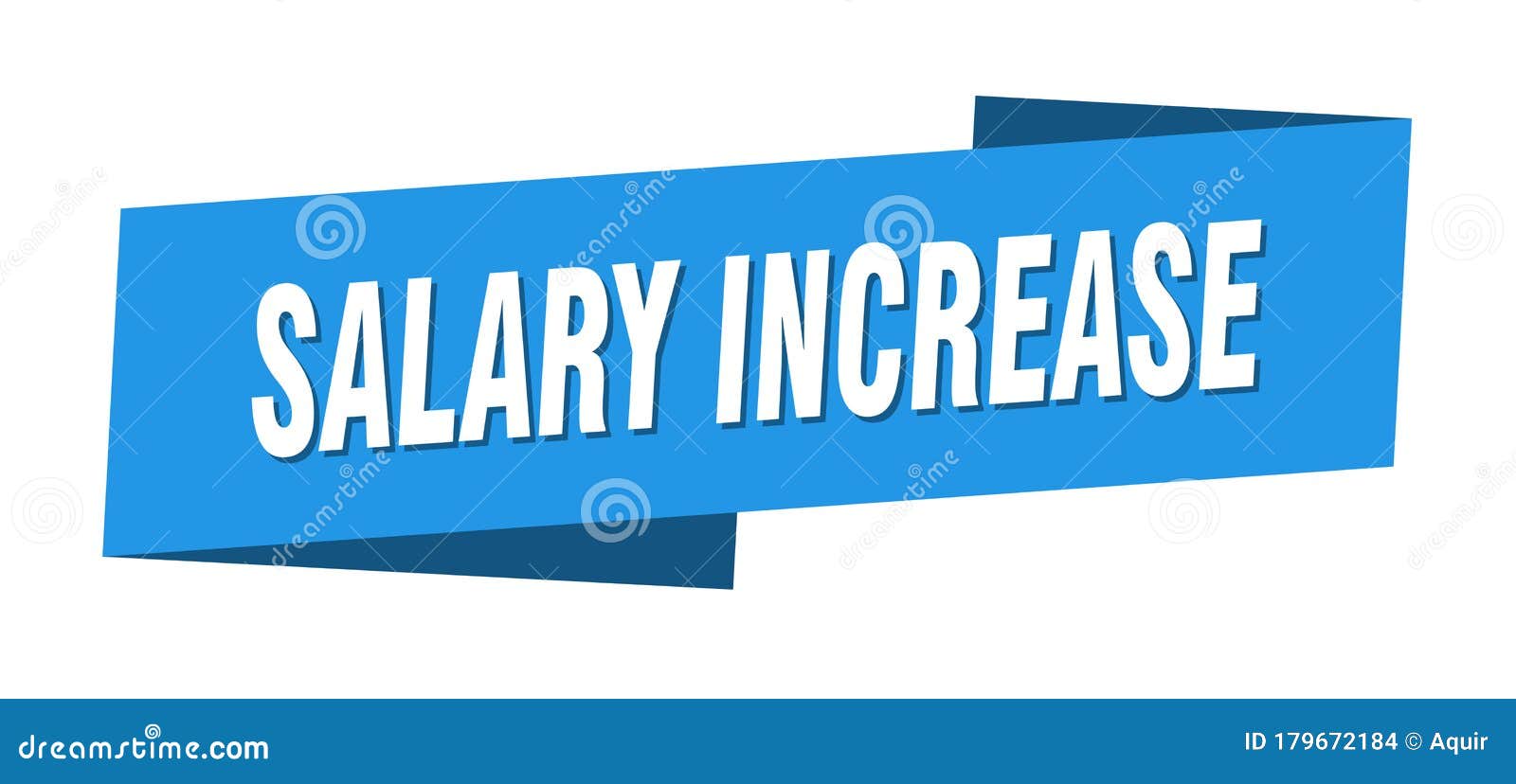 Salary Increase Banner Template. Salary Increase Ribbon Label Stock ...