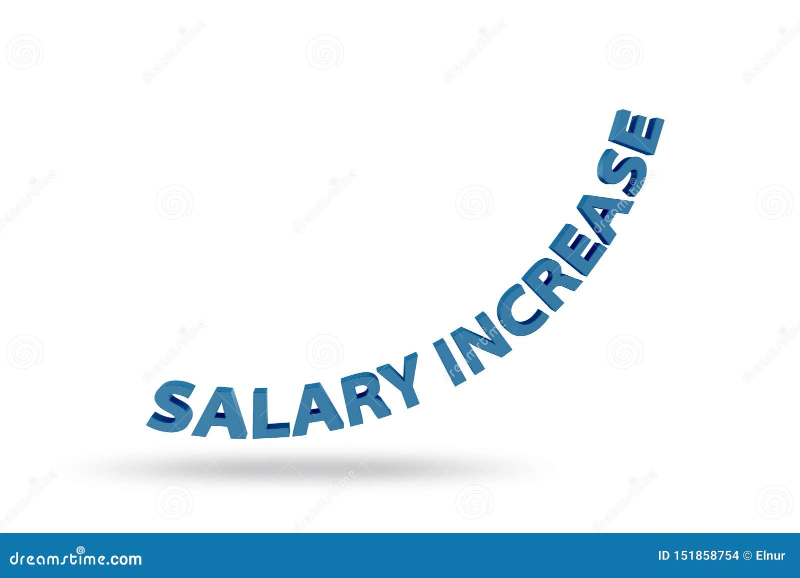 Salary Increase Concept - 3d Rendering Stock Illustration ...