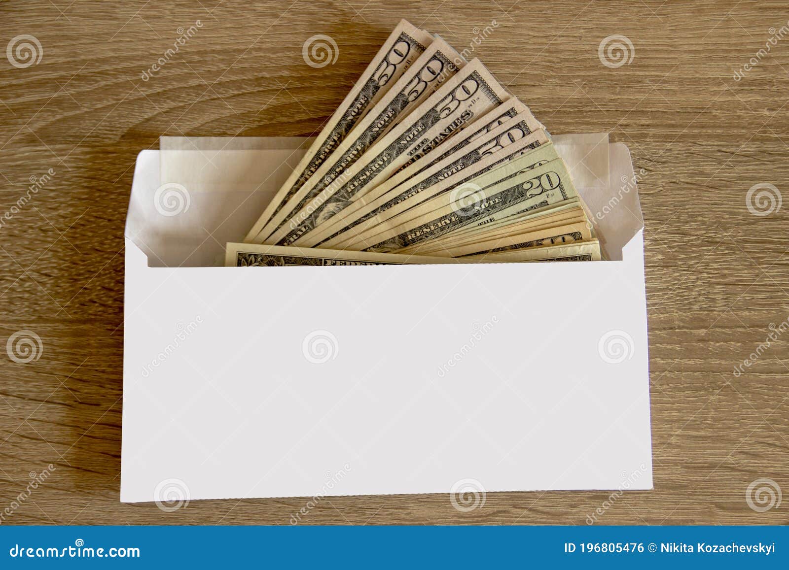 Salary Lies in an Envelope for an Office Worker Stock Photo - Image of ...