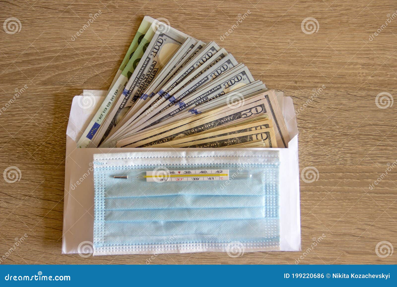 Salary Lies in an Envelope for an Office Worker Stock Photo - Image of ...