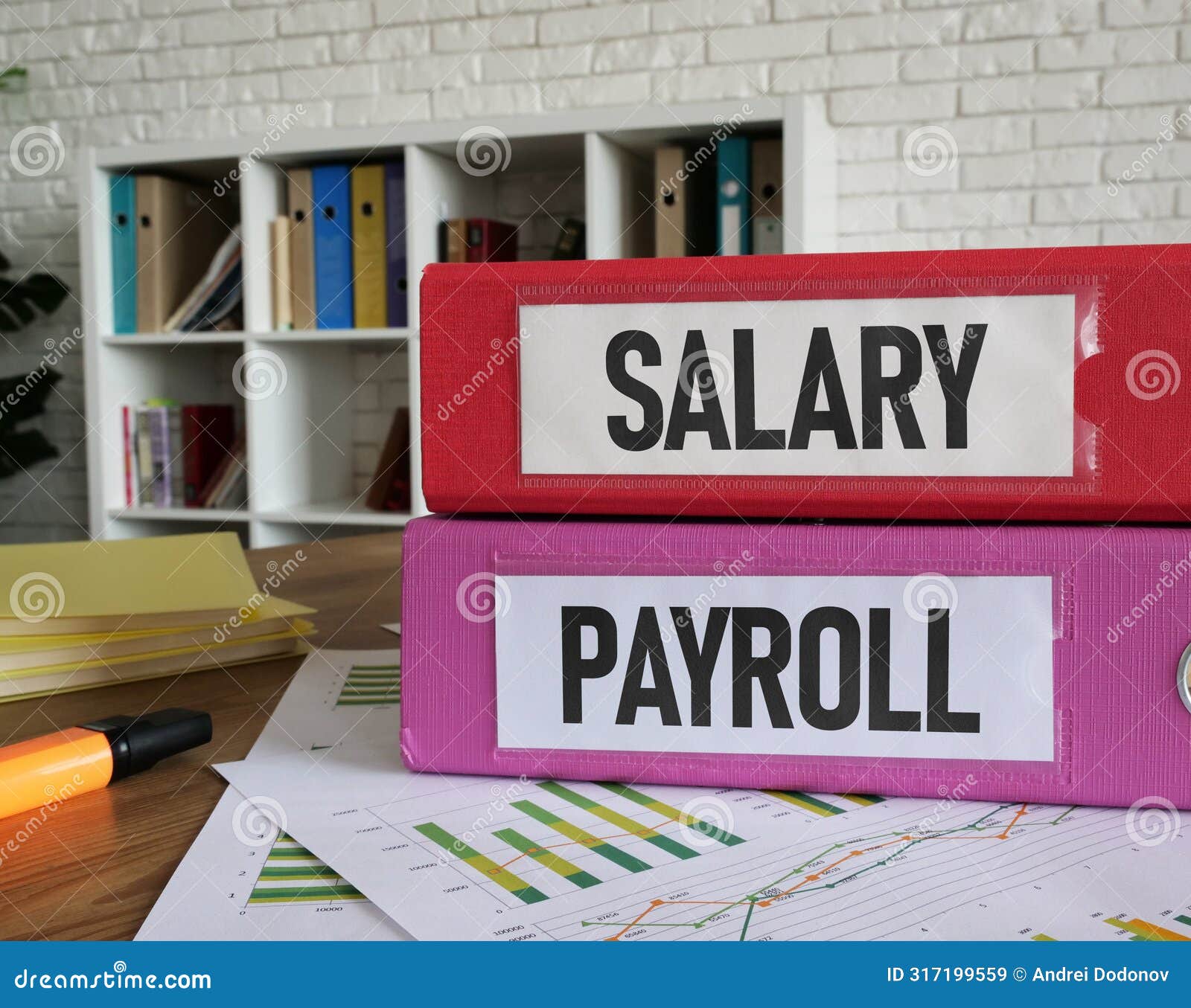 Salary Payroll is Shown Using the Text Stock Image - Image of business ...