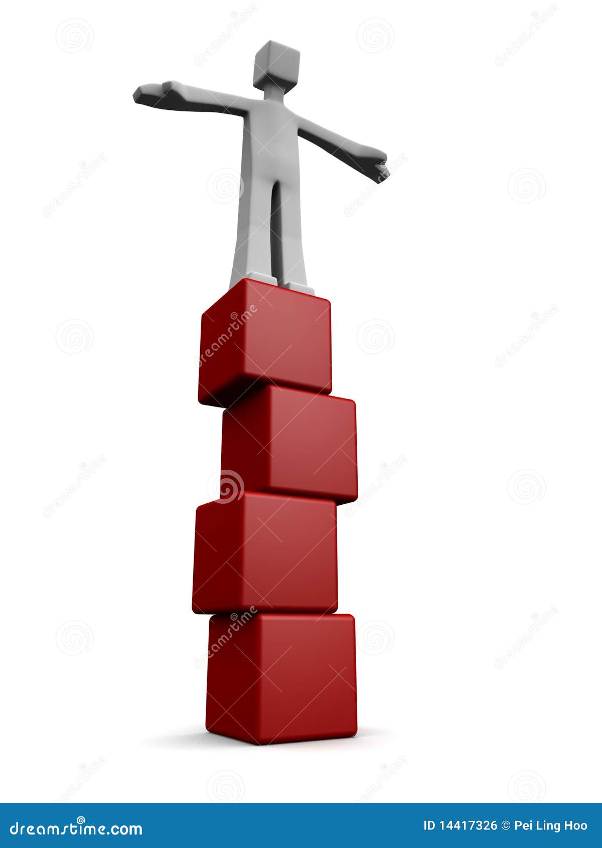 Saldo En Stabiel Groeiend Succes Concept Stock Illustratie ...