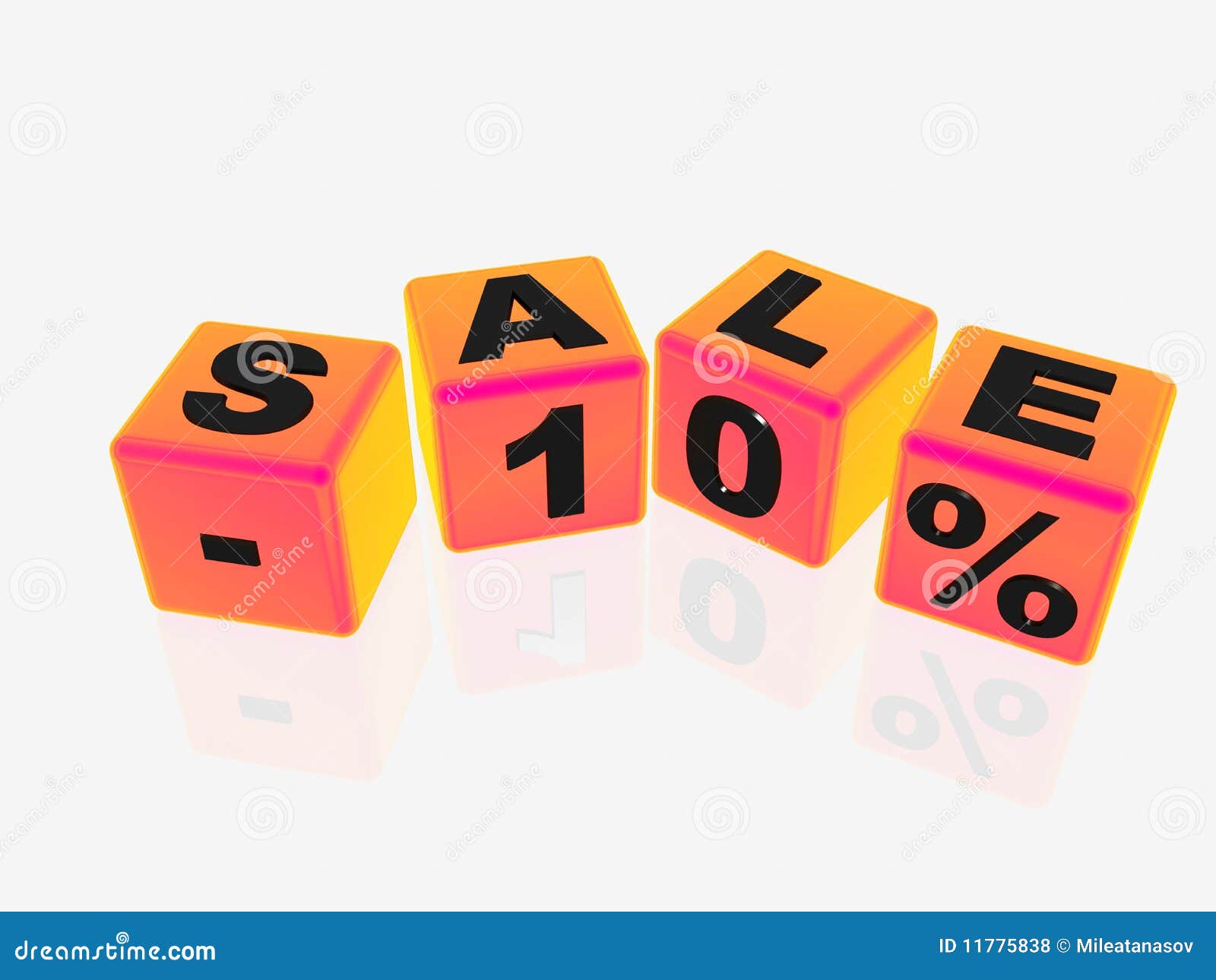 Sale -10 stock illustration. Illustration of cube, graphic - 11775838