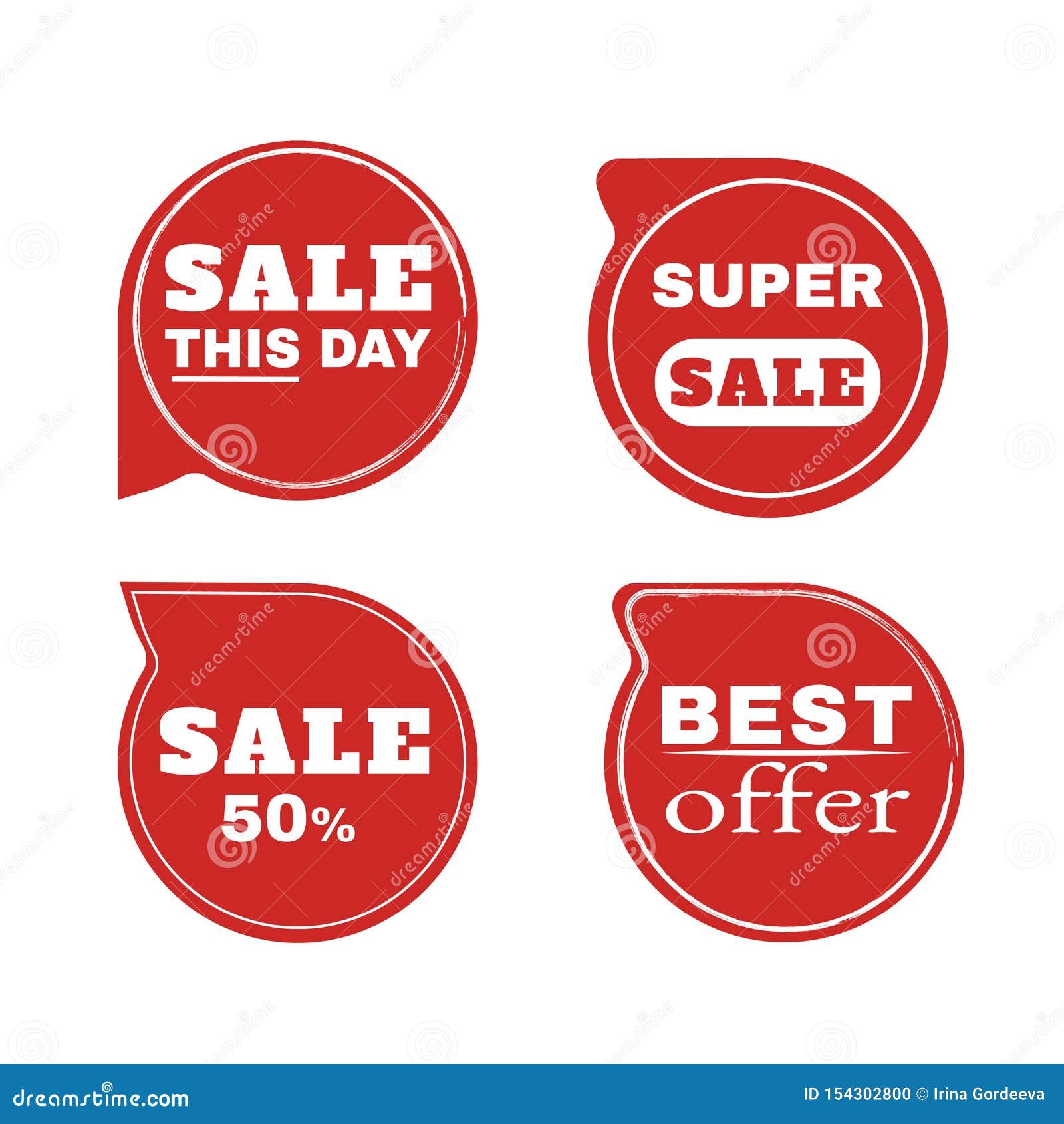 Stickers discount badges stock vector. Illustration of discount - 154302800