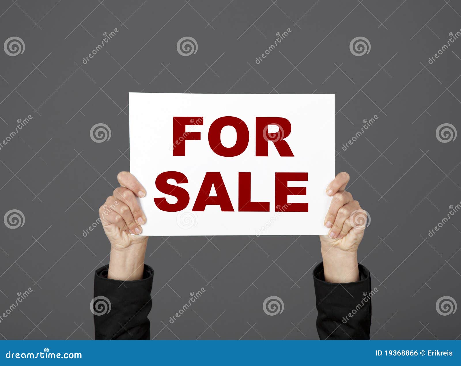 For Sale stock photo. Image of hands, card, business - 19368866