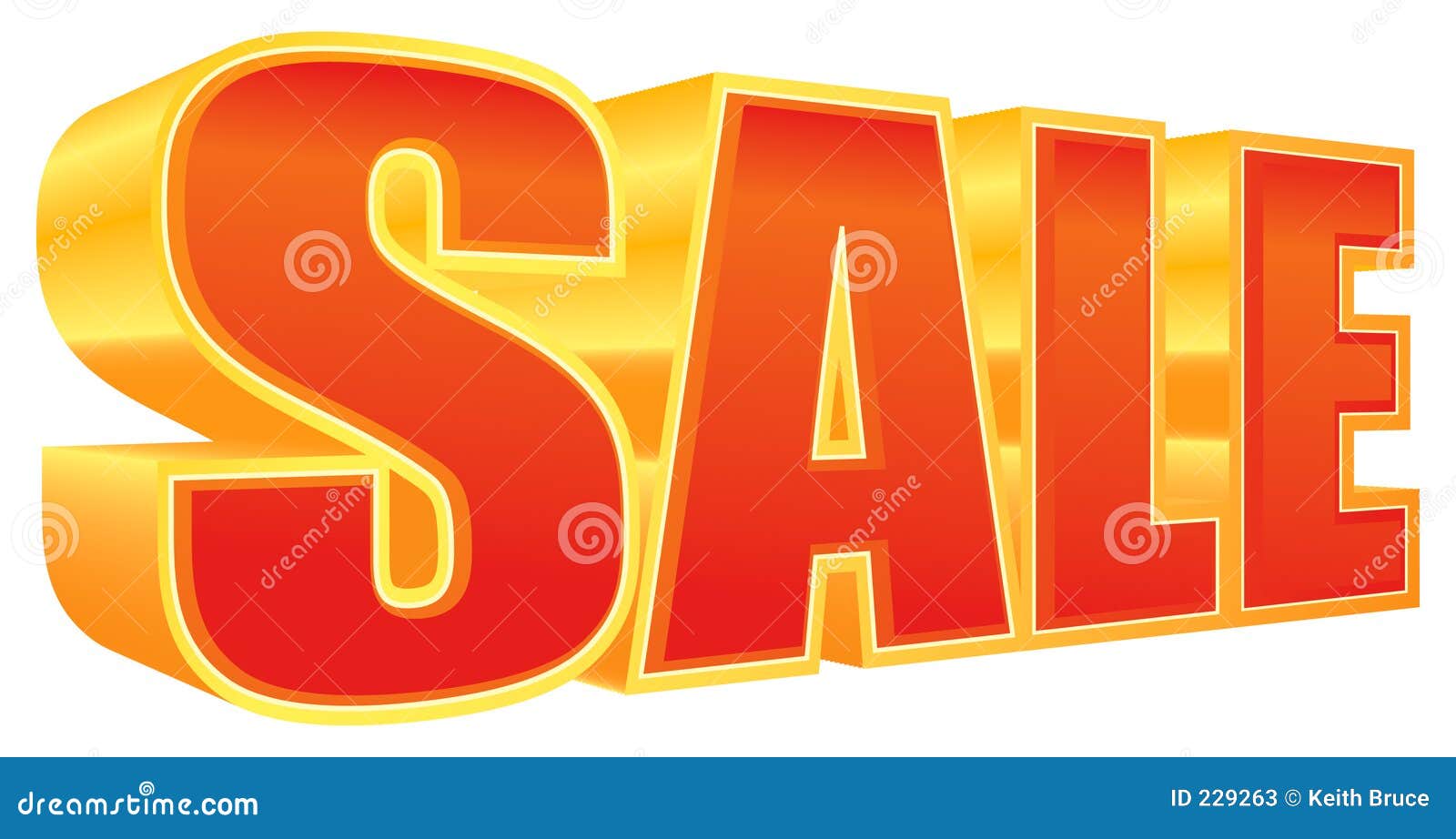 SALE in 3D stock illustration. Illustration of sell, gold - 229263