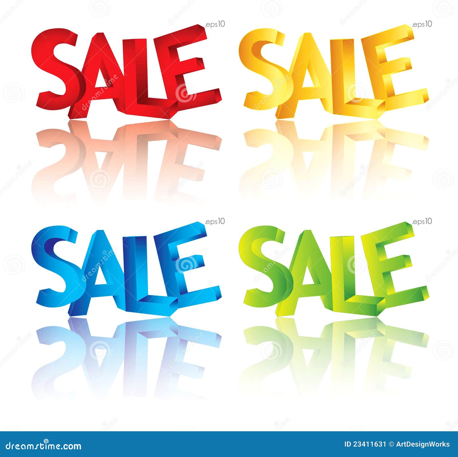 Sale 3d text stock vector. Illustration of sign, seller - 23411631