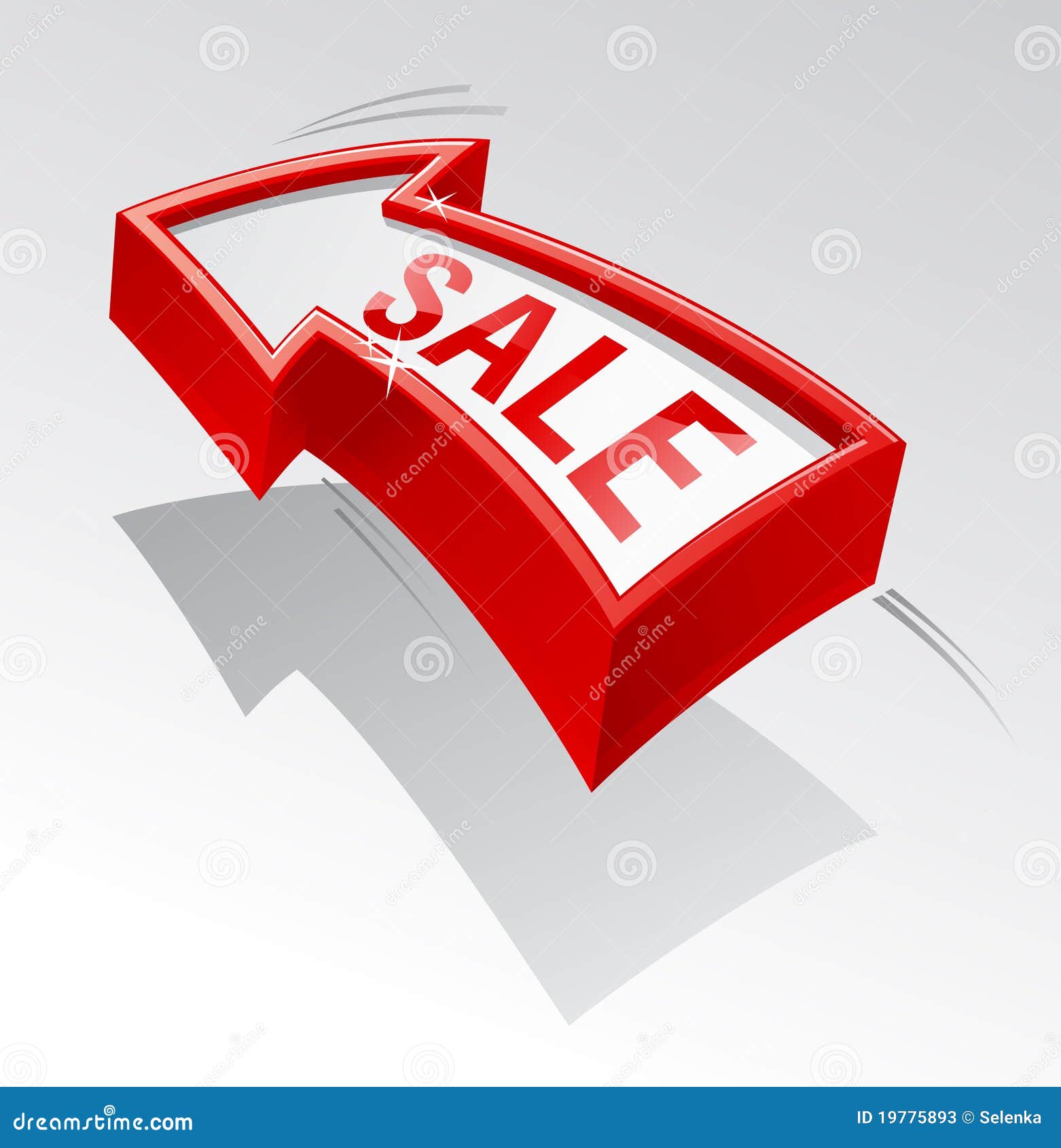 Sale arrow. stock vector. Illustration of shadow, internet - 19775893