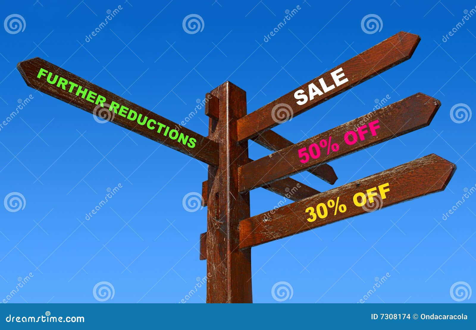 Sale arrows stock photo. Image of proportion, wood, sign - 7308174