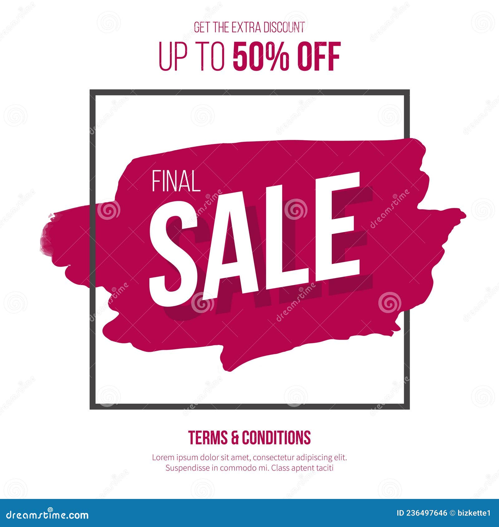 Sale Background with Watercolor Splash Stock Vector - Illustration of ...