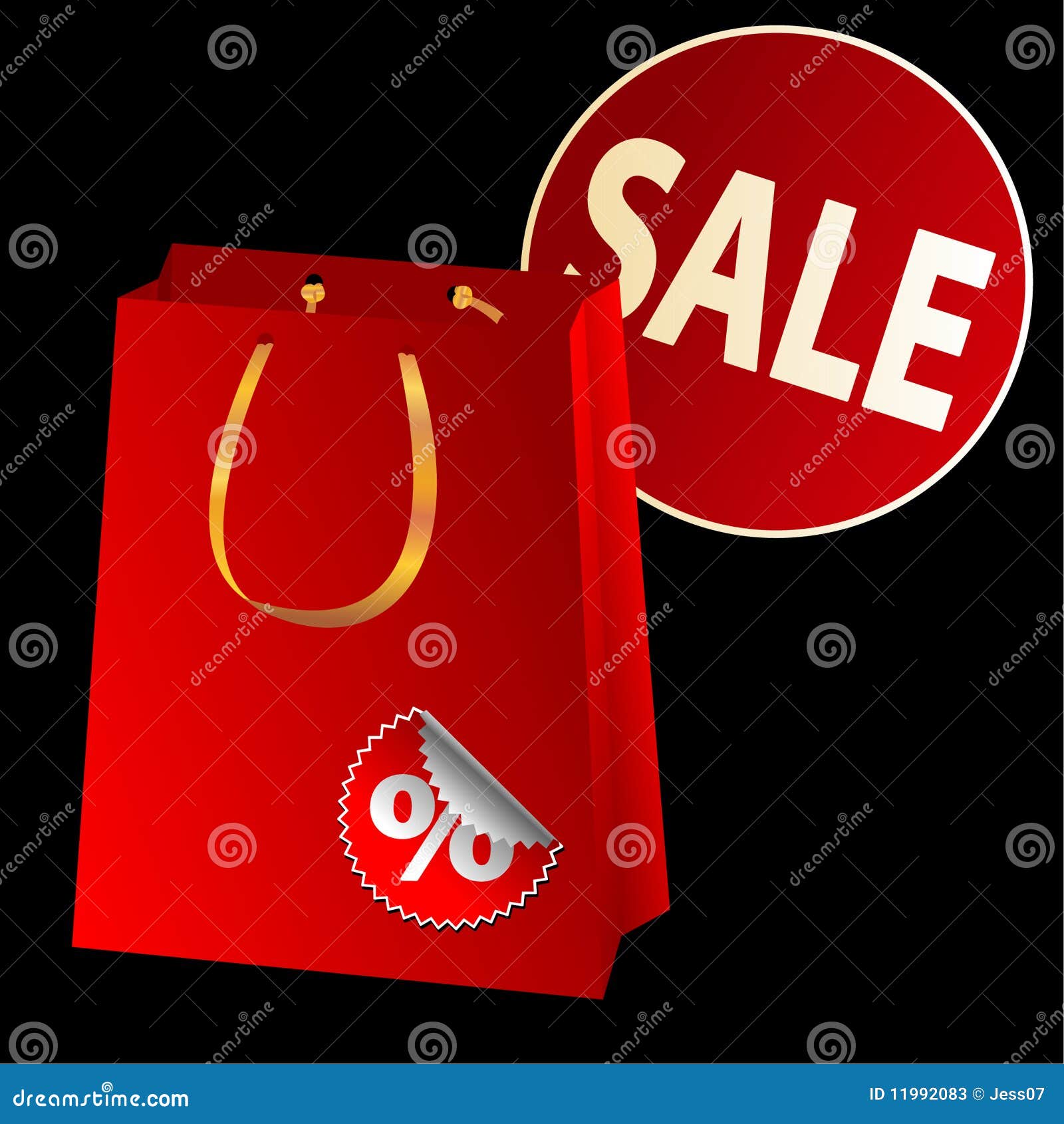 Sale bag stock vector. Illustration of percentage, design - 11992083