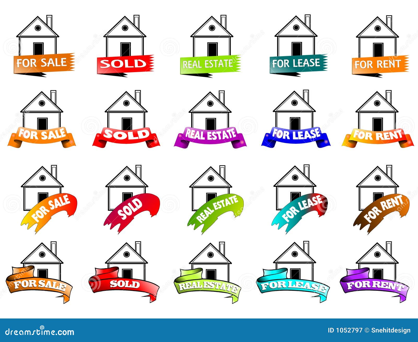 For sale banner stock illustration. Illustration of open - 1052797