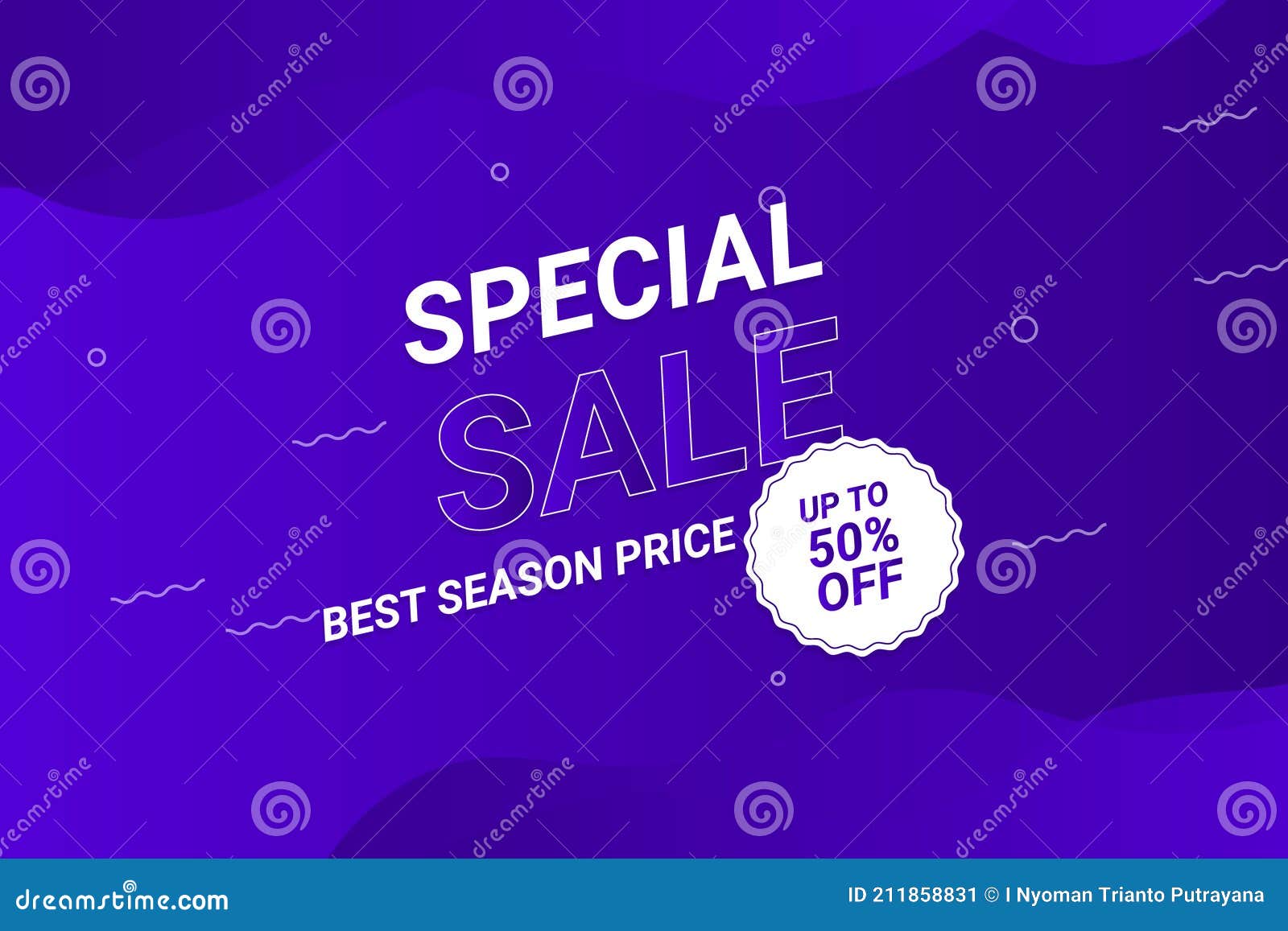 Sale Banner Background with Blue Gradient Stock Vector - Illustration ...