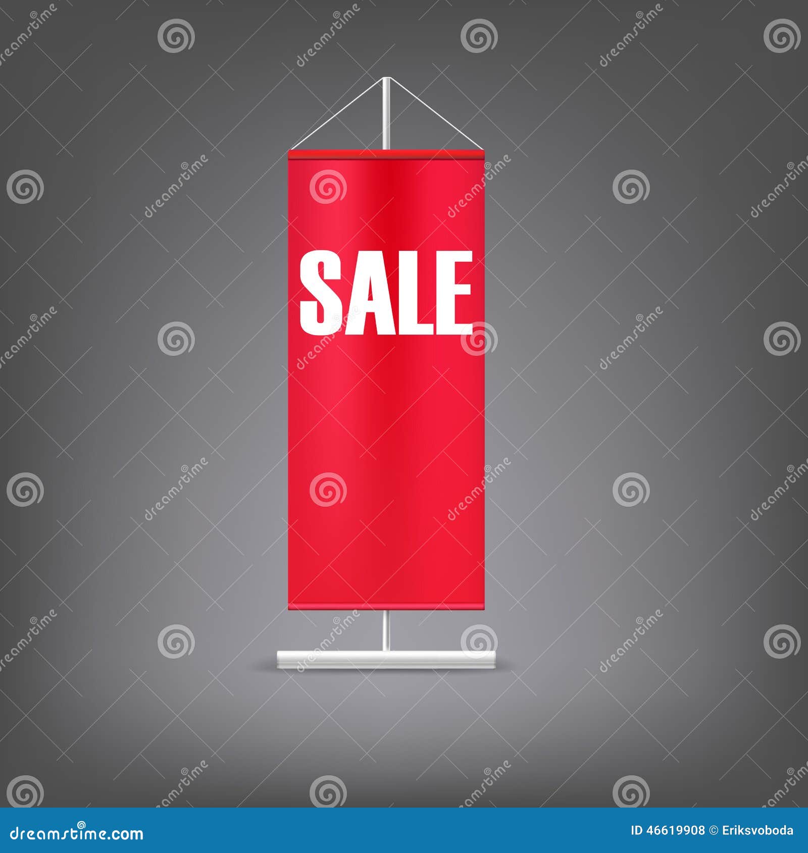 Sale Banner. Red Advertising Stand Stock Vector - Illustration of ...