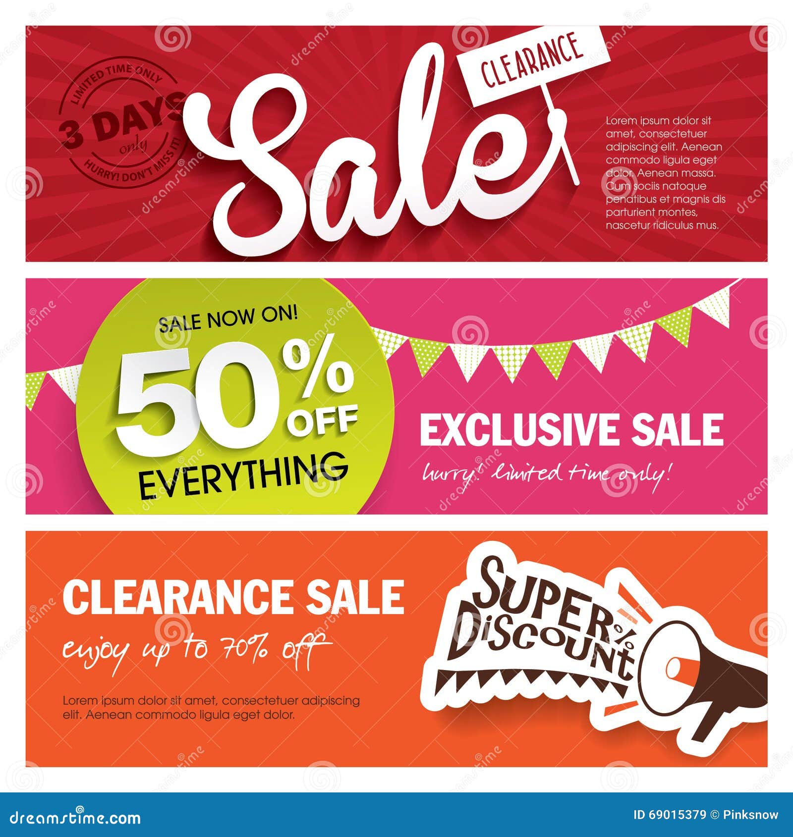 Sale banners design stock vector. Illustration of template - 69015379