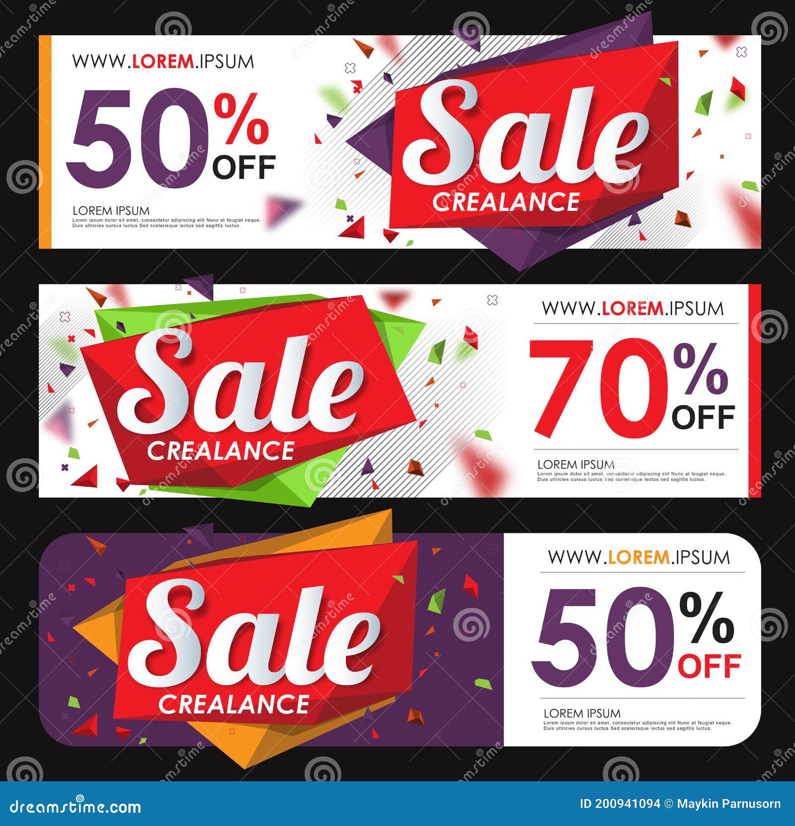 Sale Banners Poster Tag Design. Stock Vector - Illustration of poster ...