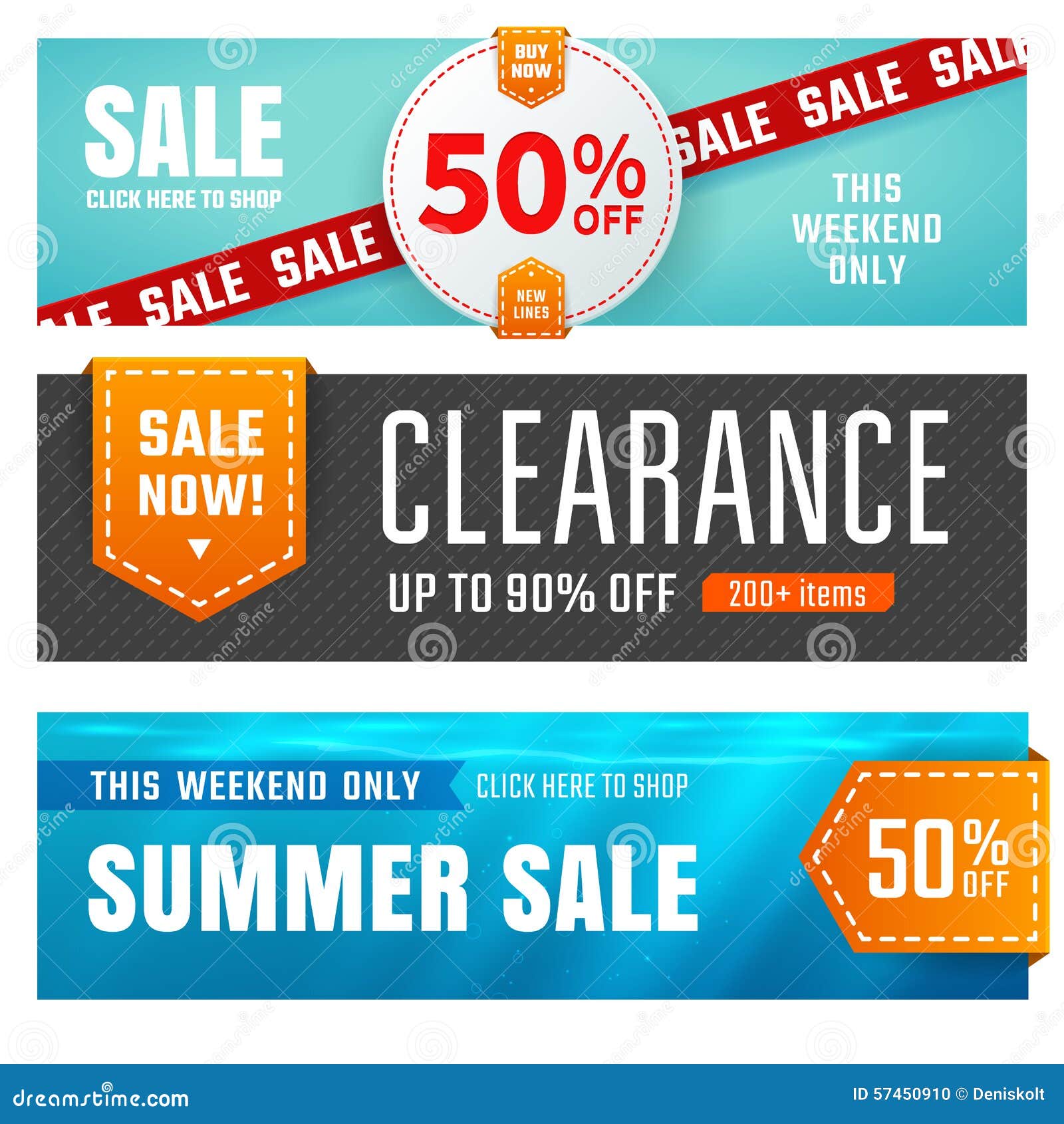 Sale banners stock vector. Illustration of design, commerce - 57450910